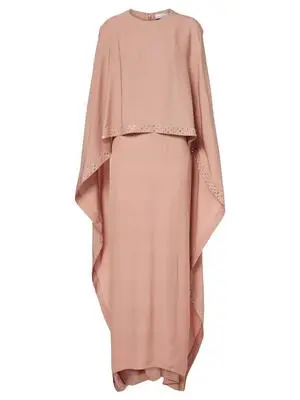 Stella McCartney Embellished Caped Maxi Dress - Pink