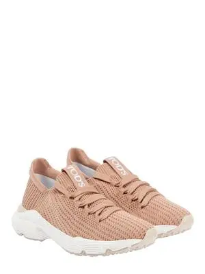 TOD'S Knitted Lace-up Sneakers - Neutrals