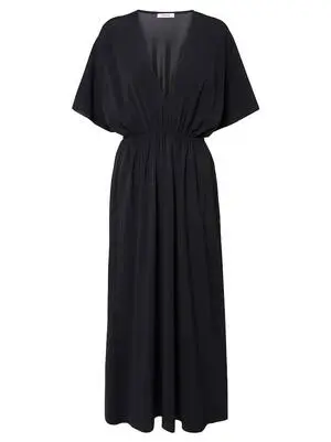 ERES Adele Gathered Jersey Maxi Dress - Black