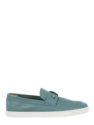 CHRISTIAN LOUBOUTIN Chambeliboat Leather Loafers - Blue