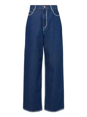 Nina Ricci High-rise Wide-leg Jeans - Blue