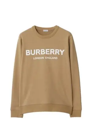 Burberry Logo Cotton Sweatshirt Archive Beige