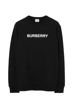Burberry Logo Cotton Sweatshirt - Black