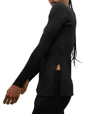 Emporio Armani Shimmer Knit Blouse - Black