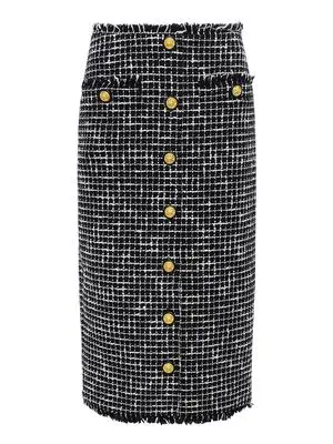 L'AGENCE L'Agence Tai Tweed Midi Skirt