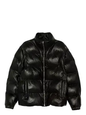 Bally Leather 2-in-1 Padded Jacket - Black