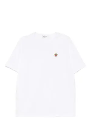 Bally Logo-embroidered T-shirt - White