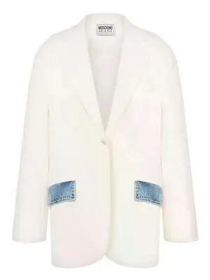 Moschino Single-breasted Blazer - Neutrals