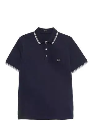 FAY Piqué Polo Shirt - Blue