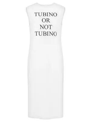 Moschino Slogan-print Midi Dress - White