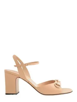 Gucci 75mm Horsebit Sandals - Pink
