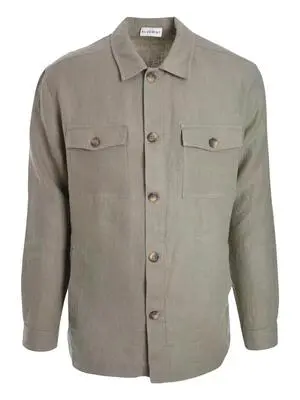BLUEMINT Linen Overshirt - Green