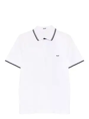 FAY Piqué Polo Shirt - White