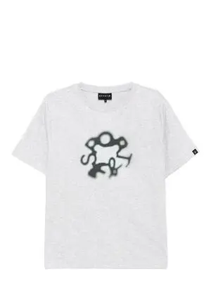 AGNES B. Faded Circle T-shirt - Grey