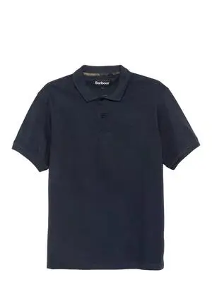 Barbour Tartan Piqué Polo Shirt - Blue