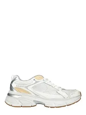 GOLDEN GOOSE Lightstar Leather And Mesh Low-top Trainers - White/oth