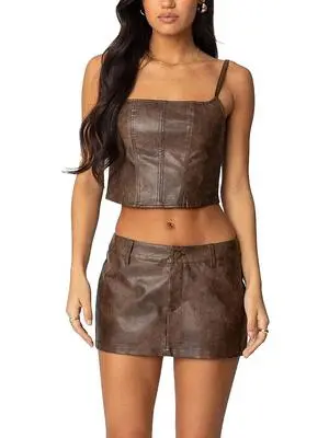EDIKTED Scout Zip Up Corset