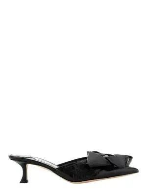 JIMMY CHOO 50mm Staz Mules - Black