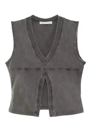 Alexander Wang Double V-neck Tank Top - Grey