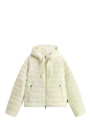 Woolrich Quilted Hooded Jacket - White