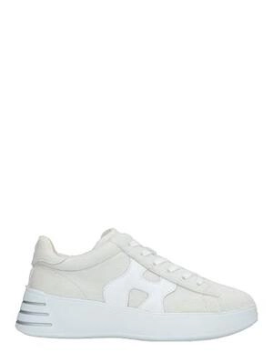 Hogan HOGAN Calfskin Lace-Up Sneakers With Wedge Sole Ivory