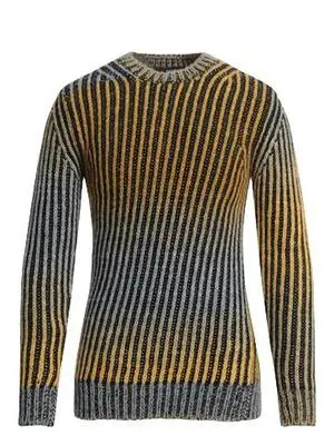 DONDUP Sweater In Wool, Acrylic, And Alpaca Wool - Yellow