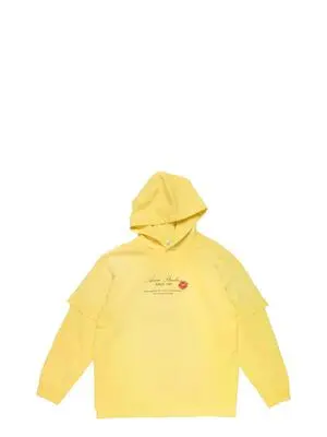 Acne Studios Logo Print Hoodie - Yellow