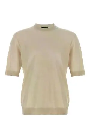 ZANONE Fine-knit T-shirt - Neutrals