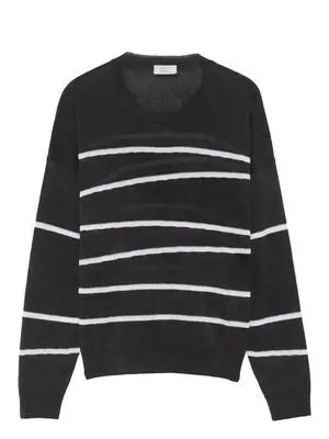 Peserico Striped Sweater - Grey