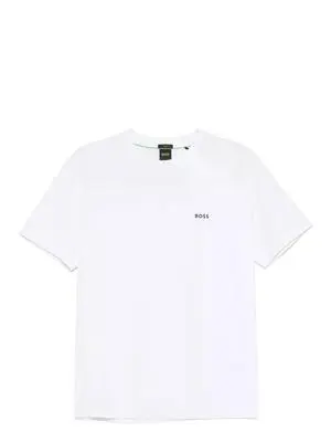 BOSS Logo-tape T-shirt - White
