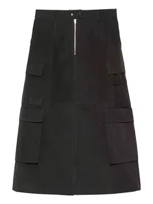 TOUT A COUP Cargo-pocket Skirt - Grey