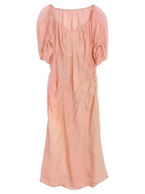 LEMAIRE Chiffon Midi Dress - Pink