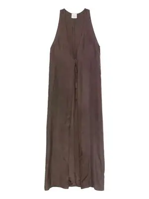 ALYSI Sleeveless Coat - Brown