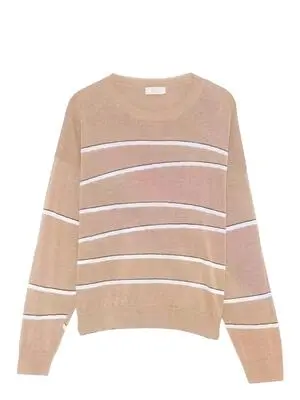 Peserico Striped Sweater - Brown