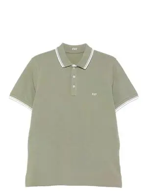 FAY Logo-embroidered Polo Shirt - Green