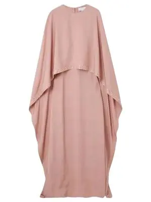 Stella McCartney Cape-effect Crystal-embellished Gown - Pink