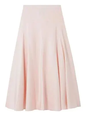 Loro Piana Giustina Paneled Silk Midi Skirt - Pink