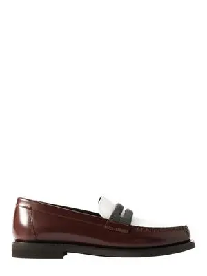 Brunello Cucinelli Bead-embellished Loafers - Brown