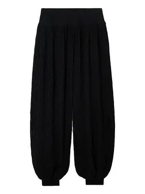 Alaïa Open-knit Tapered Pants - Black