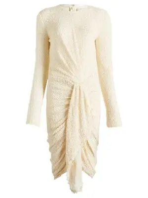 Isabel Marant Ophelie Knitted Wrap Dress - Ecru