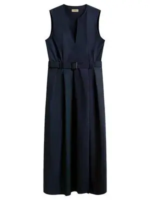 Woolrich Belted Midi Dress - Blue