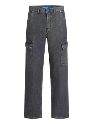 Karl Lagerfeld Relaxed Utility Jeans - Grey