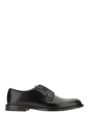DOUCAL'S Leather Derby Shoes - Black