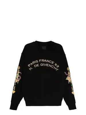 Givenchy Logo-embroidered Sweatshirt - Black