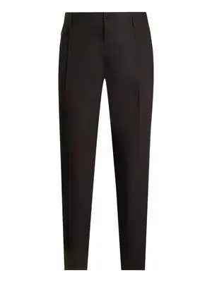 Dolce & Gabbana Tapered Tailored Trousers - Black