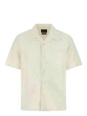 Howlin' Short-sleeve Corduroy Cotton Shirt - Neutrals