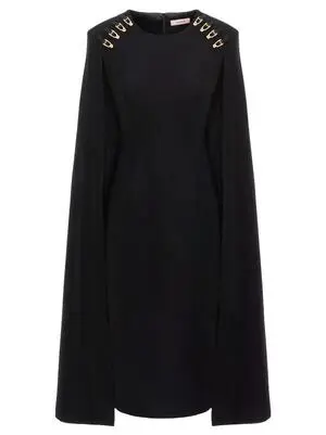 MURMUR Mantle Midi Dress - Black