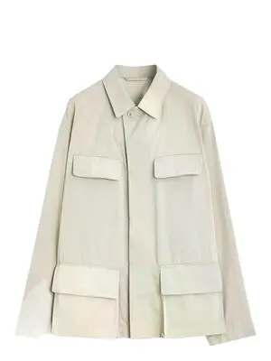 LEMAIRE Twill Shirt Jacket - Neutrals