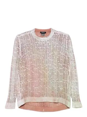 Avant Toi Foil-print Sweater - Silver