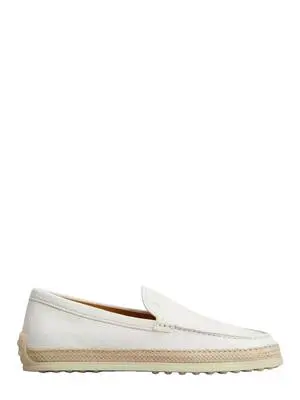 TOD'S Leather Loafers - White